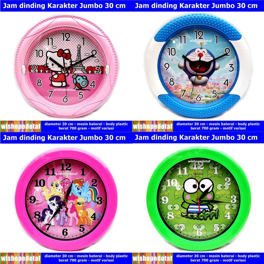 Jam Dinding Karakter Anak, Perabotan Rumah di Carousell