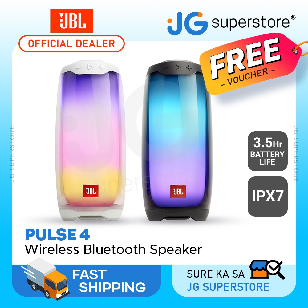 JBL Pulse 4 Wireless RGB Bluetooth Speaker with IPX7 Waterproof Rating ...