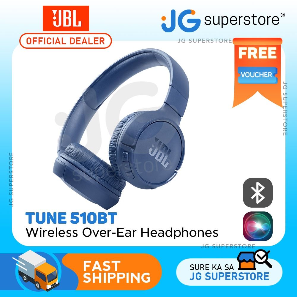 JBL Tune 510BT Pure Bass Sound Wireless On-Ear Headphones with up to ...