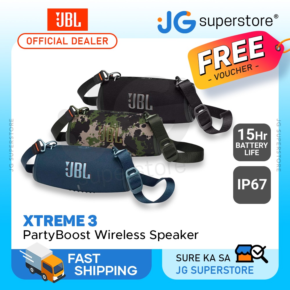 Jbl Xtreme Wireless Bluetooth Speaker With Hr Playtime Partyboost Function Ip Waterproof