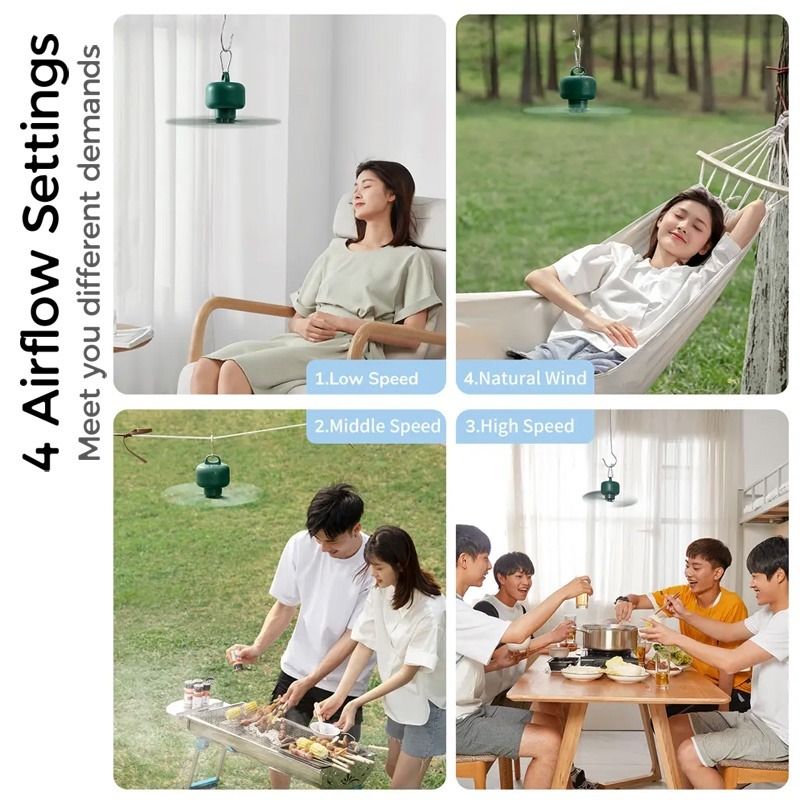 JISULIFE FA16 (8000mAh) Remote Control USB Storage Ceiling Ultra ...