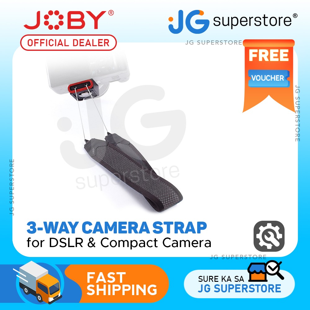 JOBY 3-Way Camera Strap for DSLRs, Mirrorless, and Compact Cameras with ...