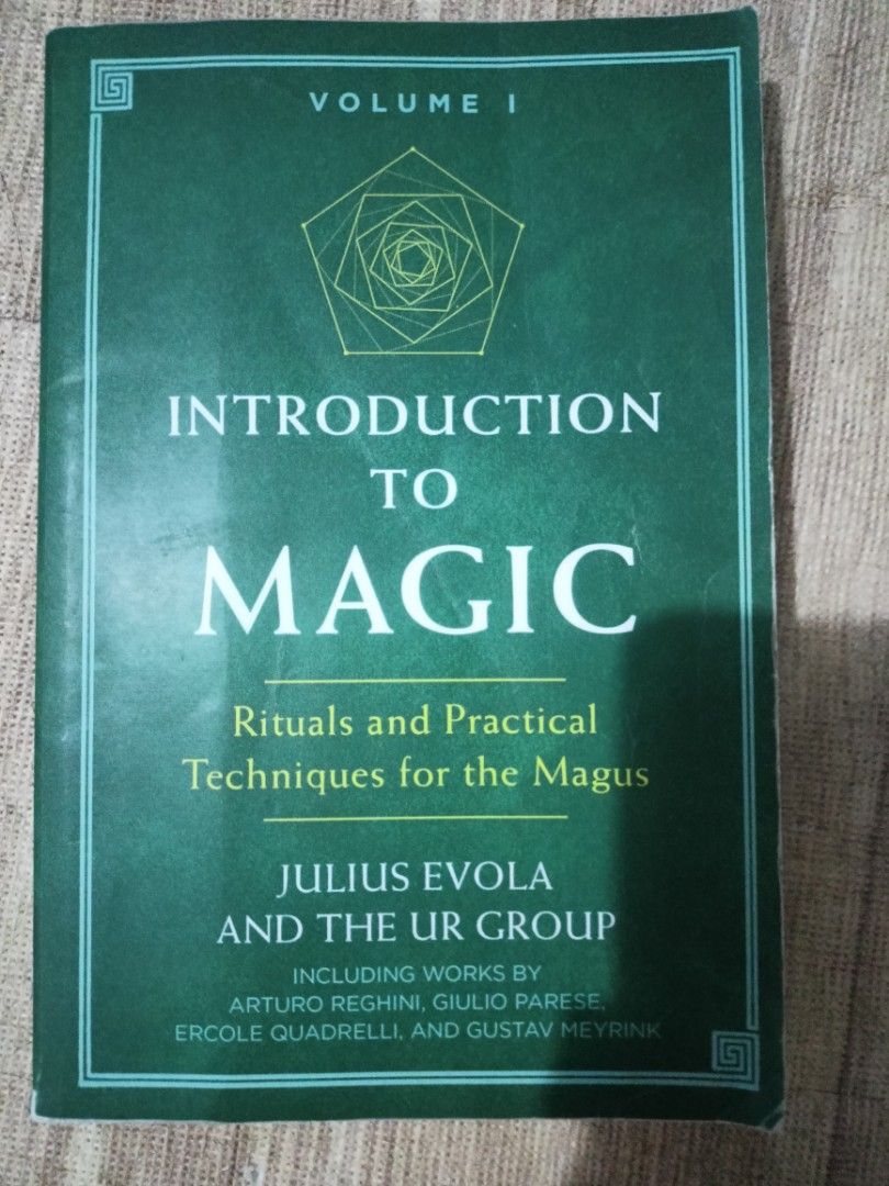 Julius Evola Introduction to Magic, Hobbies & Toys, Books & Magazines, Fiction & Non-Fiction on ...