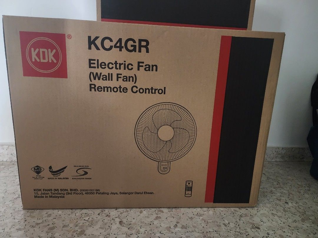 KDK Wall Fan with remote control, TV & Home Appliances, Air ...