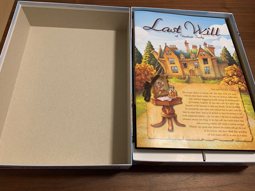 Last will board game, Hobbies & Toys, Toys & Games on Carousell