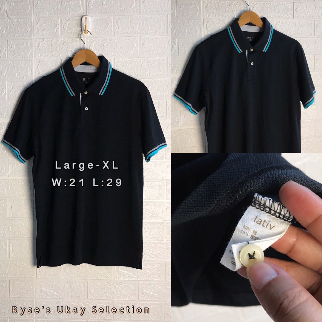 Lativ Polo Shirt, Men's Fashion, Tops & Sets, Formal Shirts on Carousell