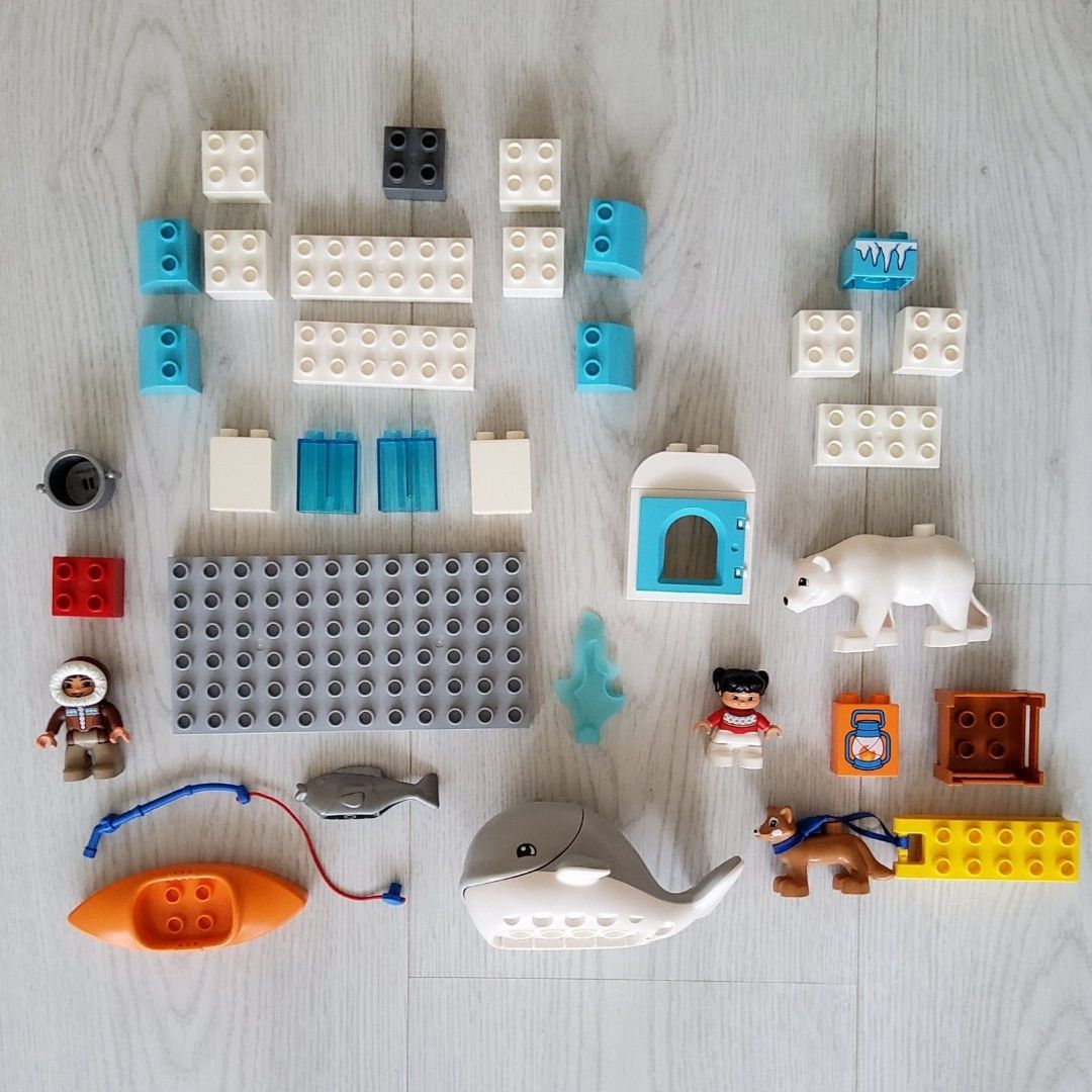 Lego Duplo Set - Winter Iceland Eskimo House / Whale / Polar Bear ...
