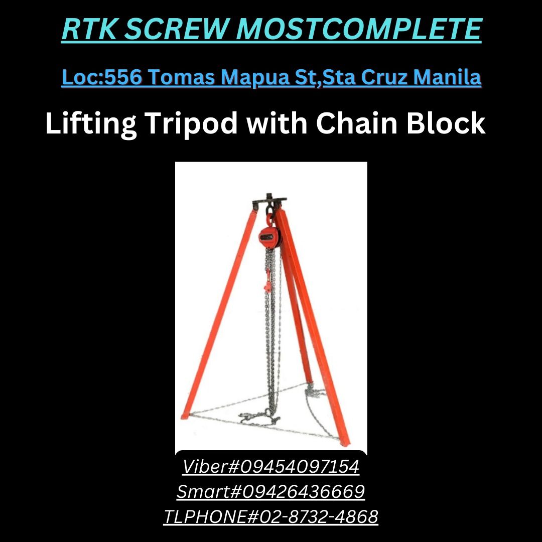 Lifting Tripod with Chain Block on Carousell