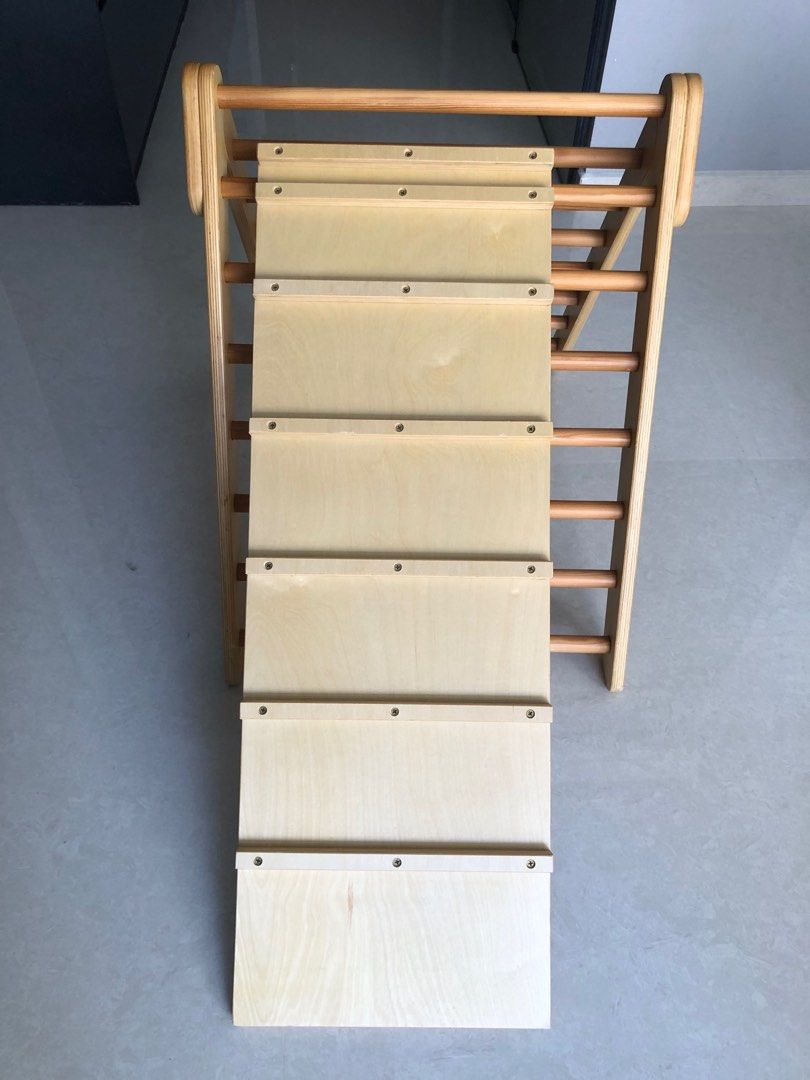 Lightly used Pikler Triangle with Ramp, Babies & Kids, Infant Playtime ...