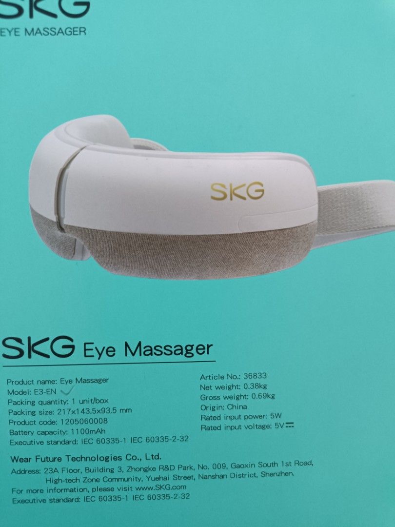 LIKE NEW! SKG Eye Massager, Beauty & Personal Care, Vision Care on ...