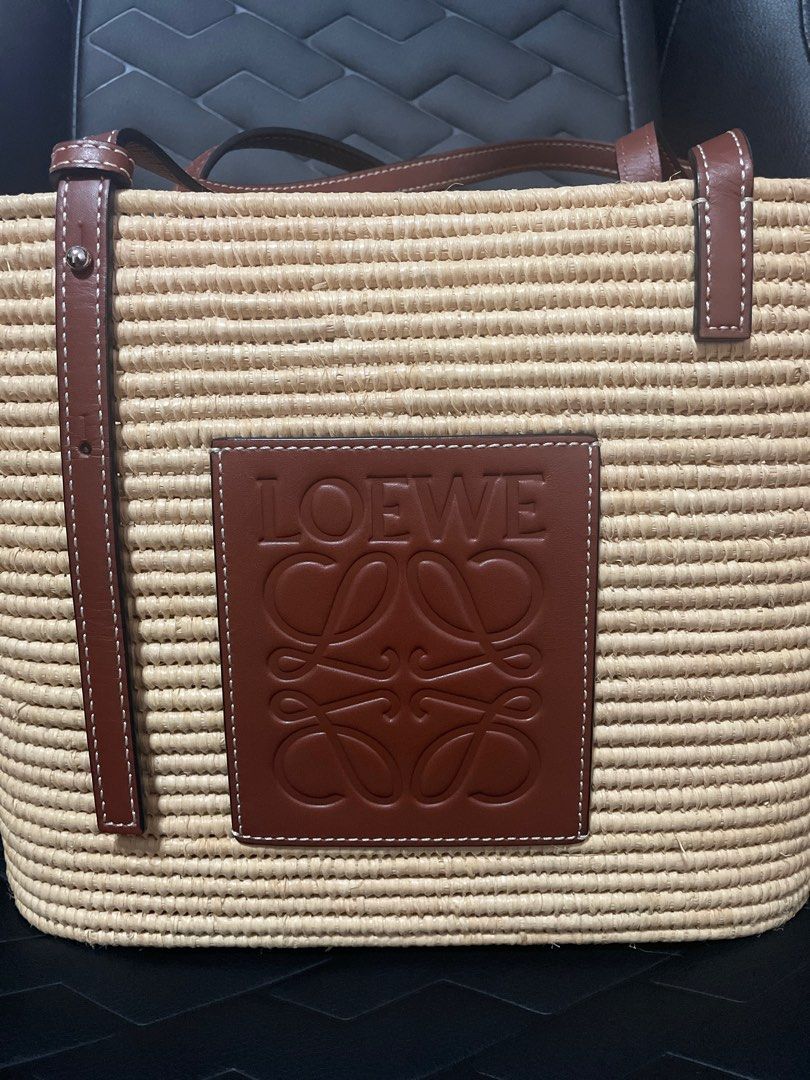 Loewe Small Basket Bag, Women's Fashion, Bags & Wallets, Beach Bags on ...