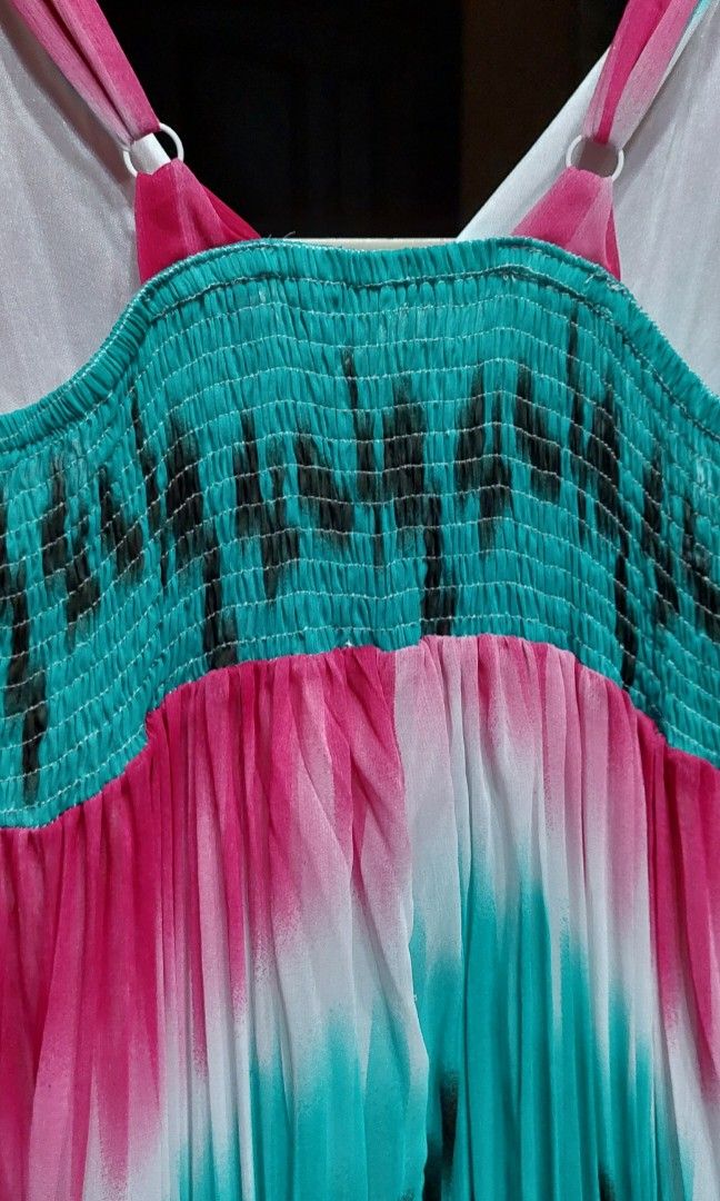 Long Dress Gradasi, Fesyen Wanita, Muslim Fashion, Gaun di Carousell