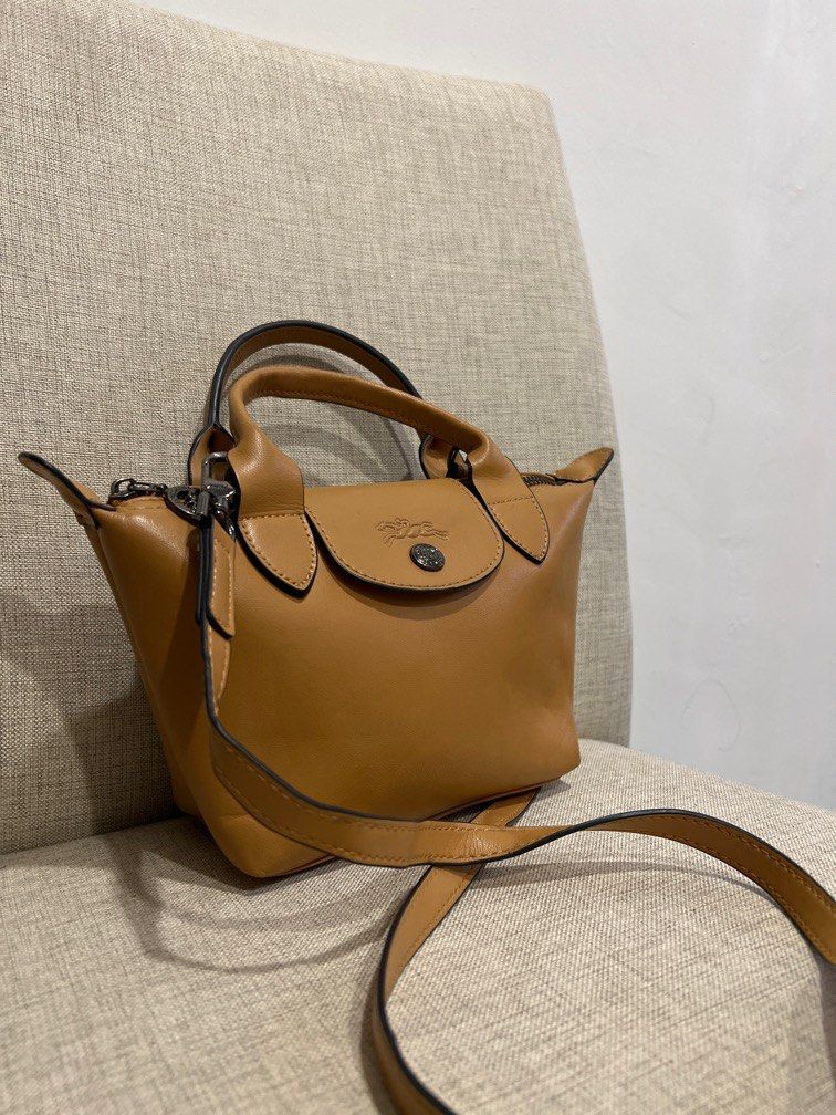 Longcham Le Pilage Cuir mini Leather, Luxury, Bags & Wallets on Carousell