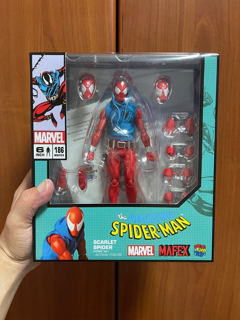 Mafex Scarlet Spider No.186, Hobbies & Toys, Toys & Games on Carousell