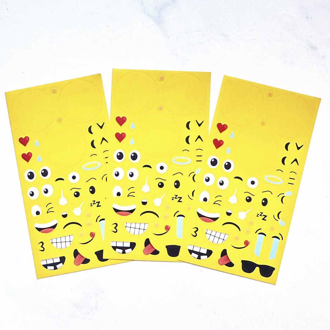 Make Your Own Emoji Mini Stickers Hobbies Toys Stationery Craft Make Your Own Emoji Mini Stickers Hobbies Toys Stationery Craft