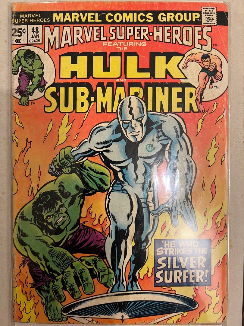 MARVEL HULK SUB-MARINER SILVER SURFER COMIC, Hobbies & Toys, Books ...