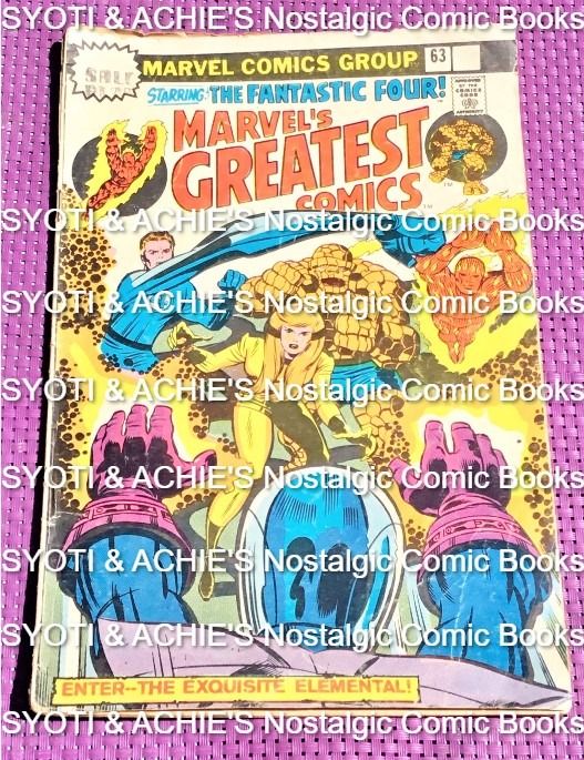 Marvel's Greatest Comics Starring : Fantastic 4 Comics Issue No. 63 ...