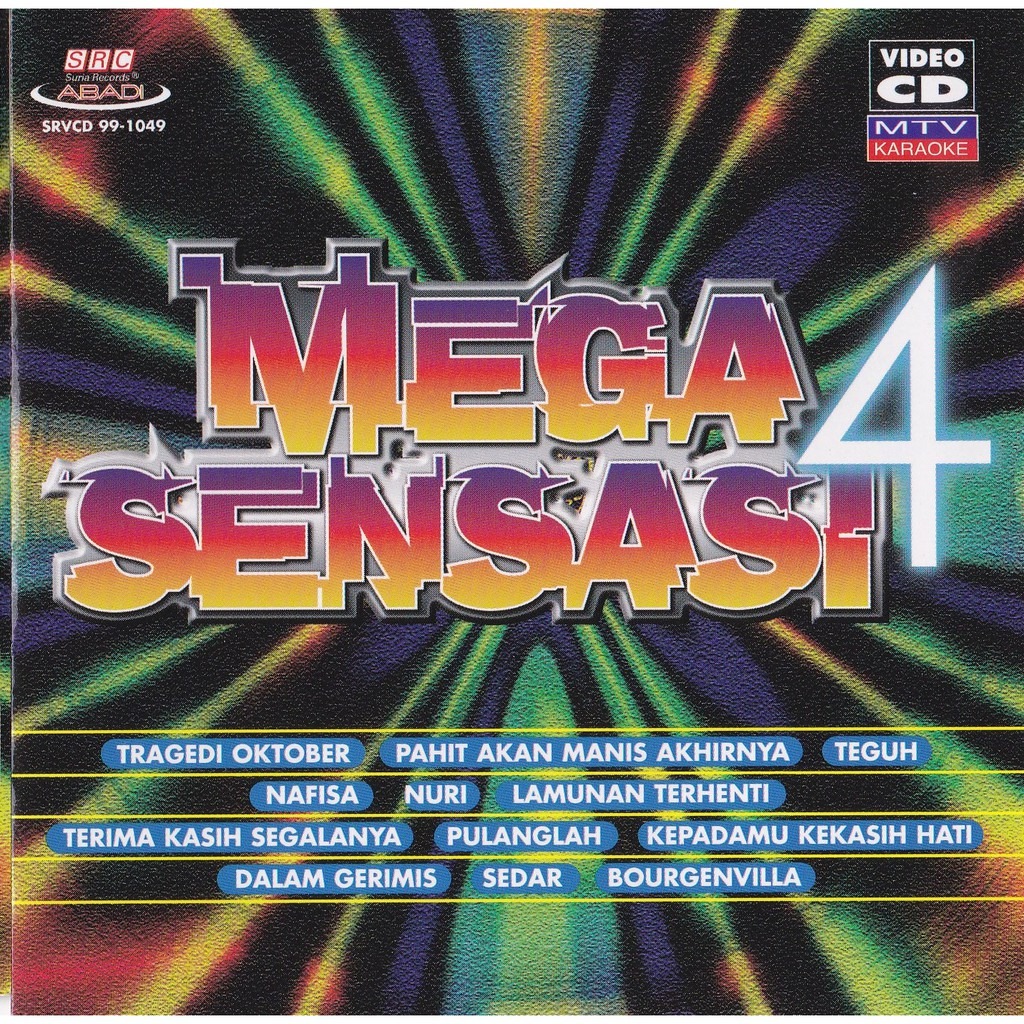 Mega Sensasi Vol.4 VCD MTV Karaoke Awie Ukays Kasawari XPDC Ella Original New And Sealed ...