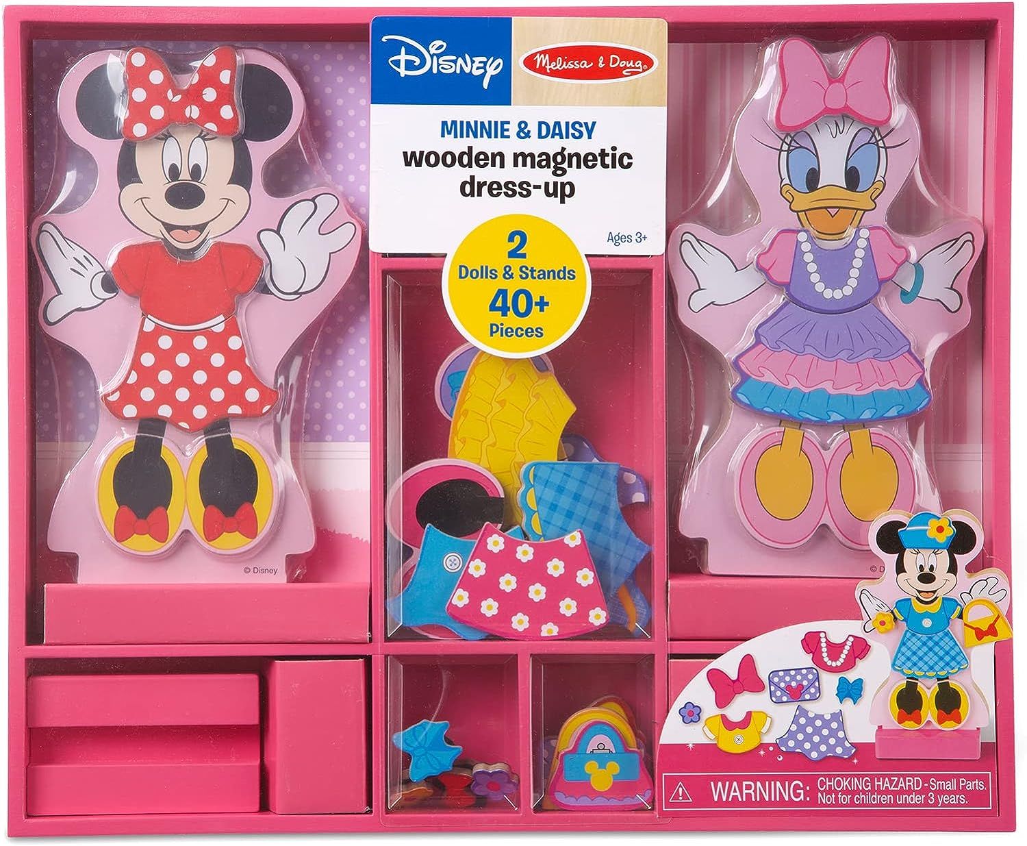 Melissa & Doug Disney Minnie Mouse and Daisy Duck Magnetic Dress-Up ...