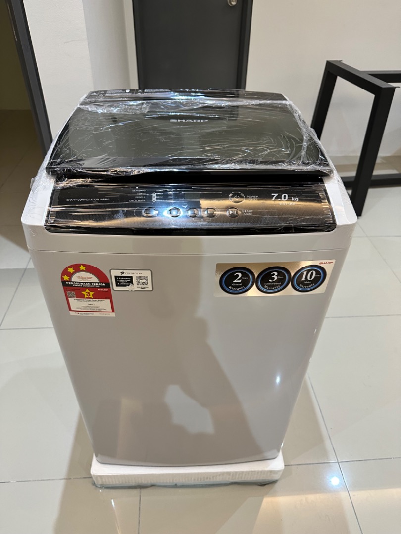 Mesin Basuh Sharp 7KG, TV & Home Appliances, Washing Machines and ...