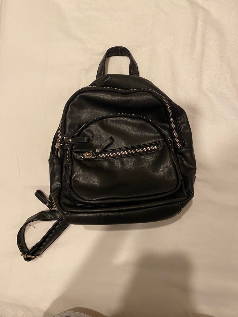 Mini PU leather Backpack, Women's Fashion, Bags & Wallets, Backpacks on ...