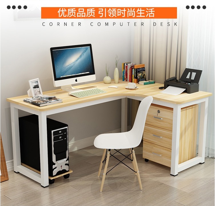 Modern practical corner Study table Office table, Furniture & Home ...
