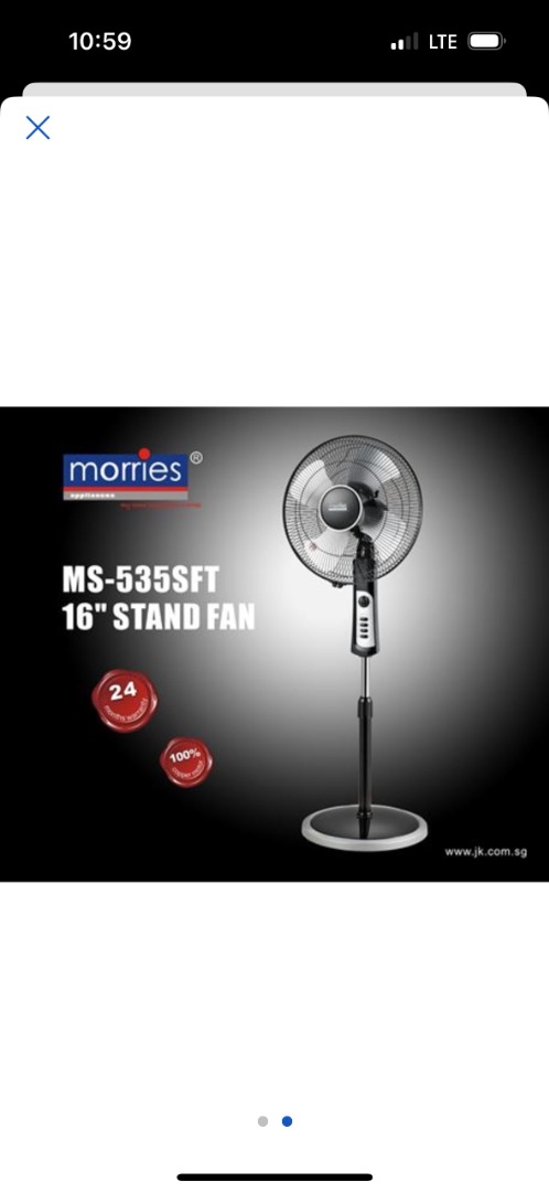 Morris 16" Stand Fan, Furniture & Home Living, Lighting & Fans, Fans on ...