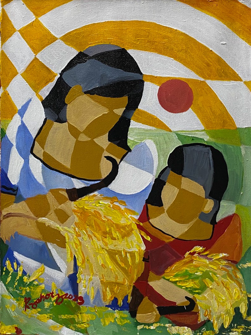 Mother and Daughter Harvest - Jojo Q. Requina on Carousell