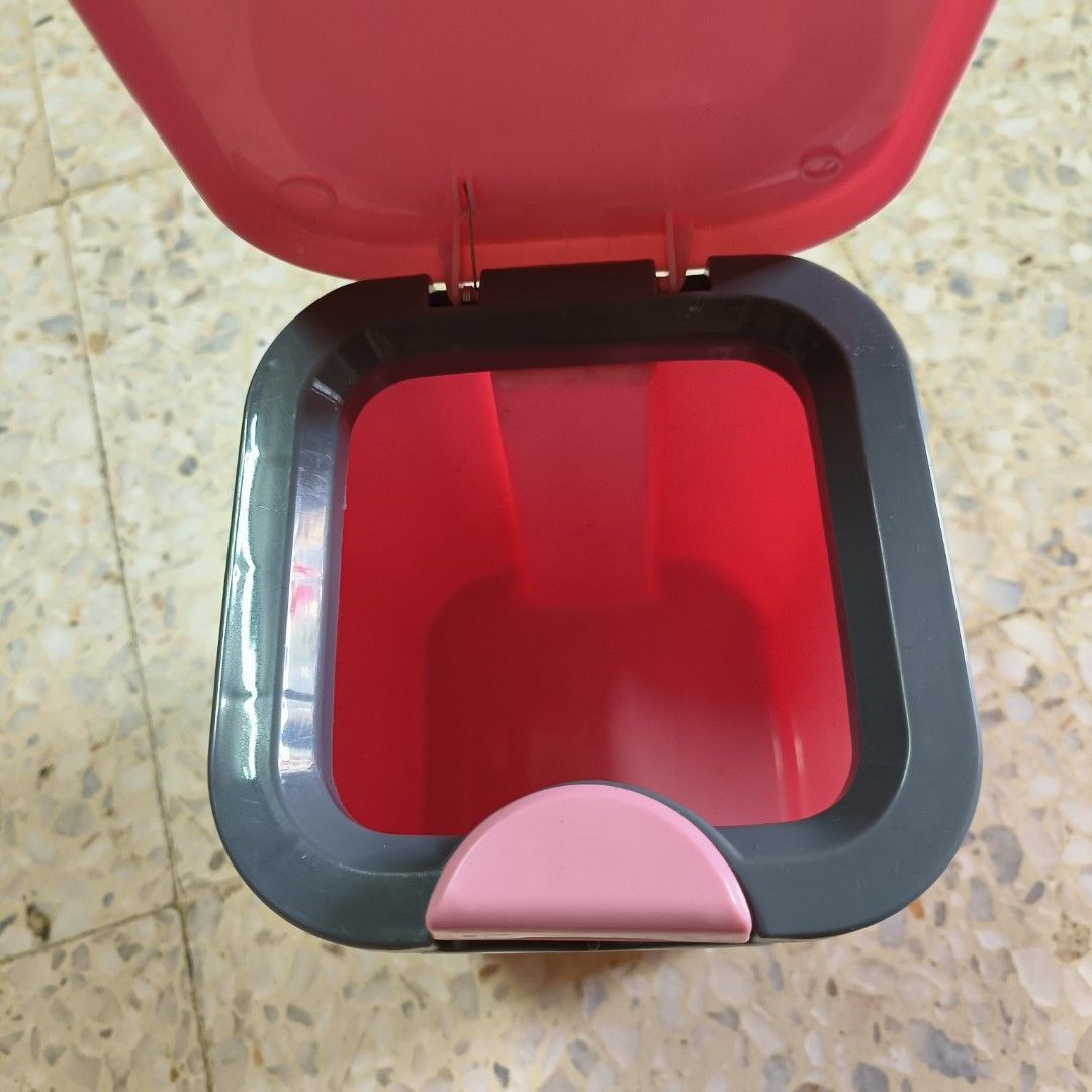 MR DIY Pink Mini Table Dustbin, Furniture & Home Living, Home ...