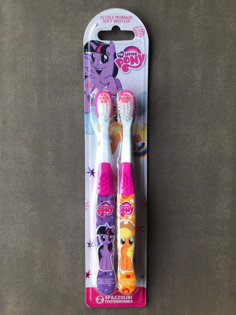 My Little Pony toothbrushes and Gum toothbrush for baby teeth, Beauty ...