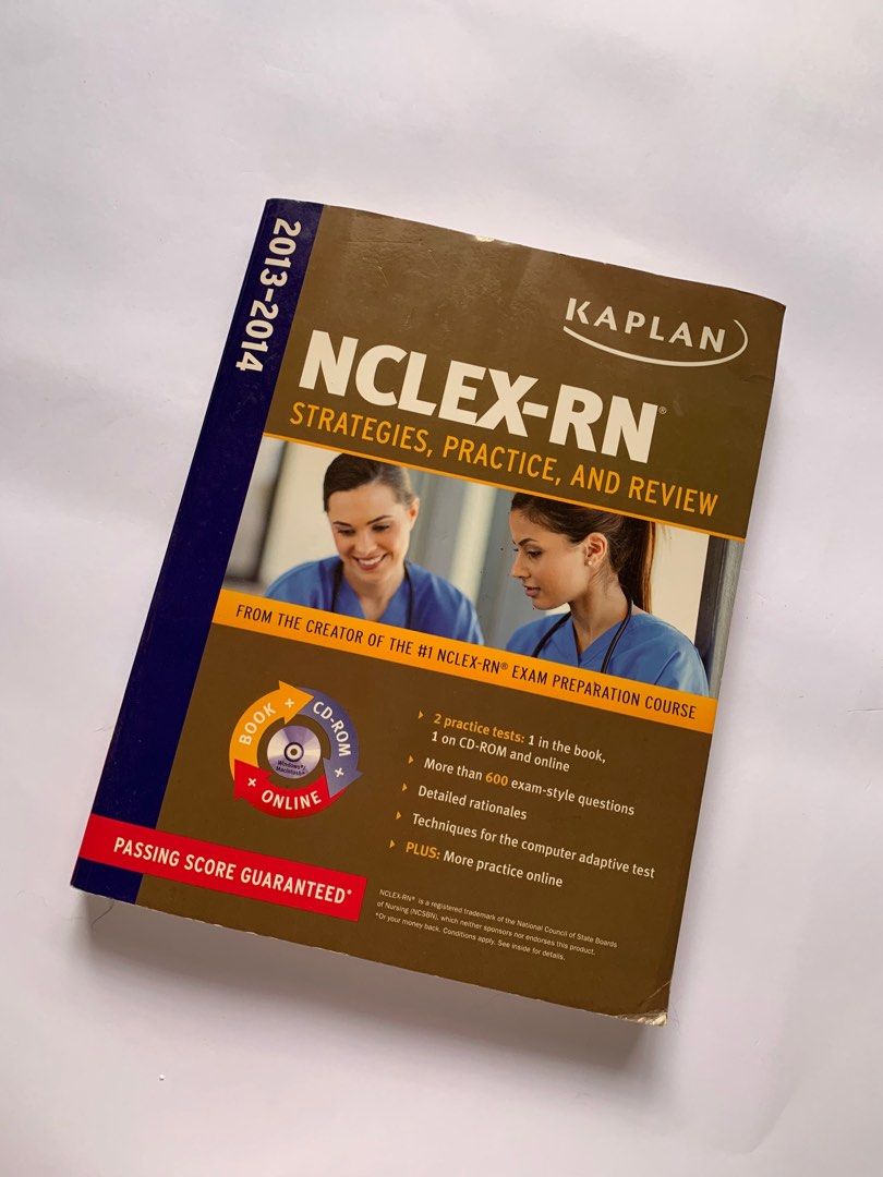 NCLEX reviewer booklet by KAPLAN w/ answer keys, Hobbies & Toys, Books ...