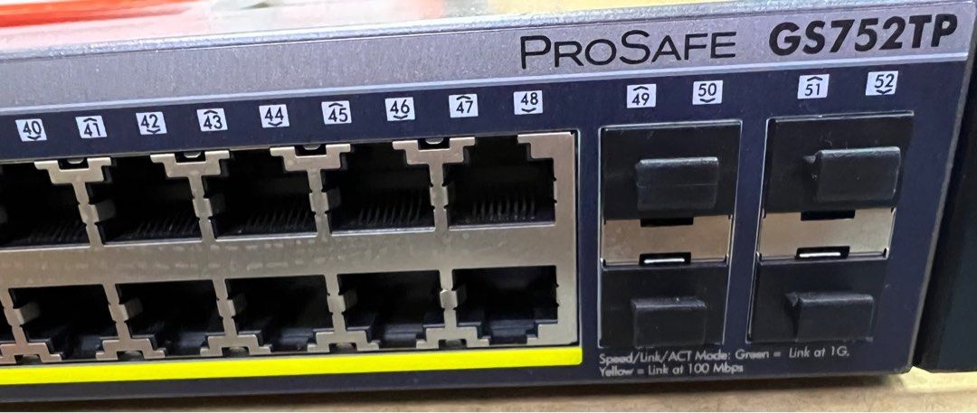 NETGEAR 48-Port Gigabit Smart Switch with PoE and 4 SFP Ports GS752TP ...