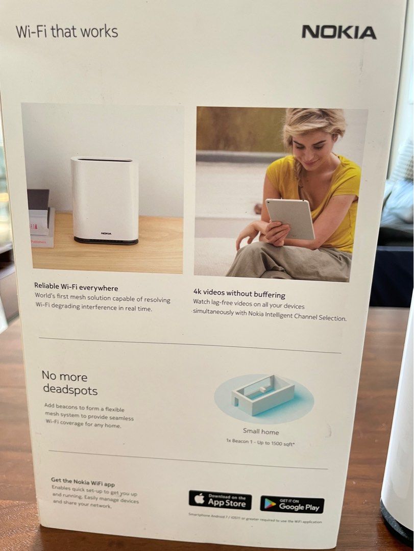 Nokia WiFi Beacon 1 set, TV & Home Appliances, Other Home Appliances on ...