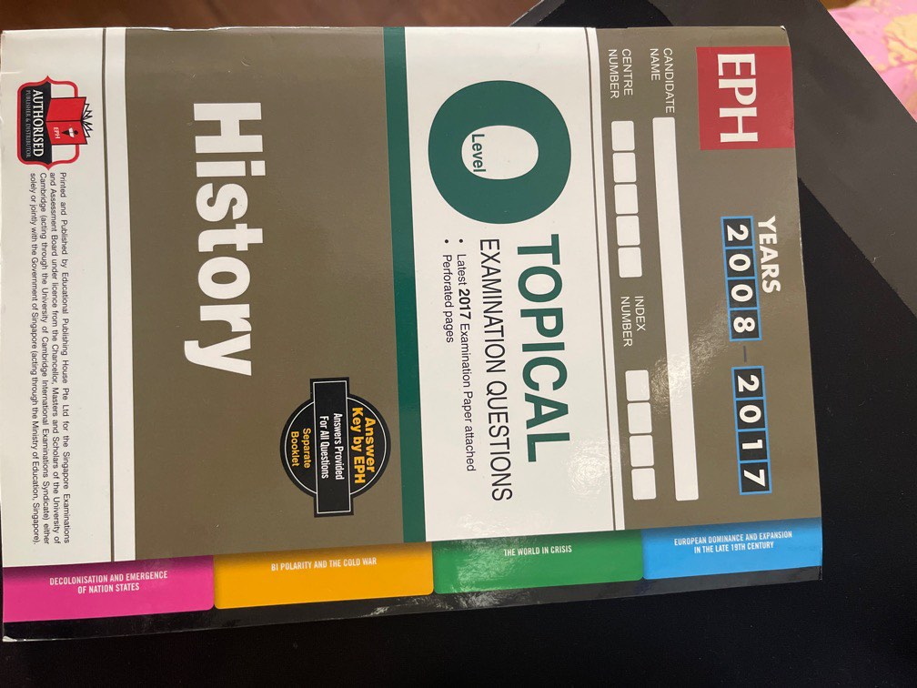 O Level history topical exam questions 2008-2017 with Soln, Hobbies ...