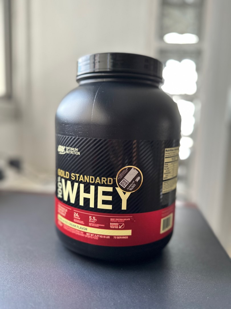ON Whey Gold Standard Protein Powder Vanilla, Health & Nutrition ...