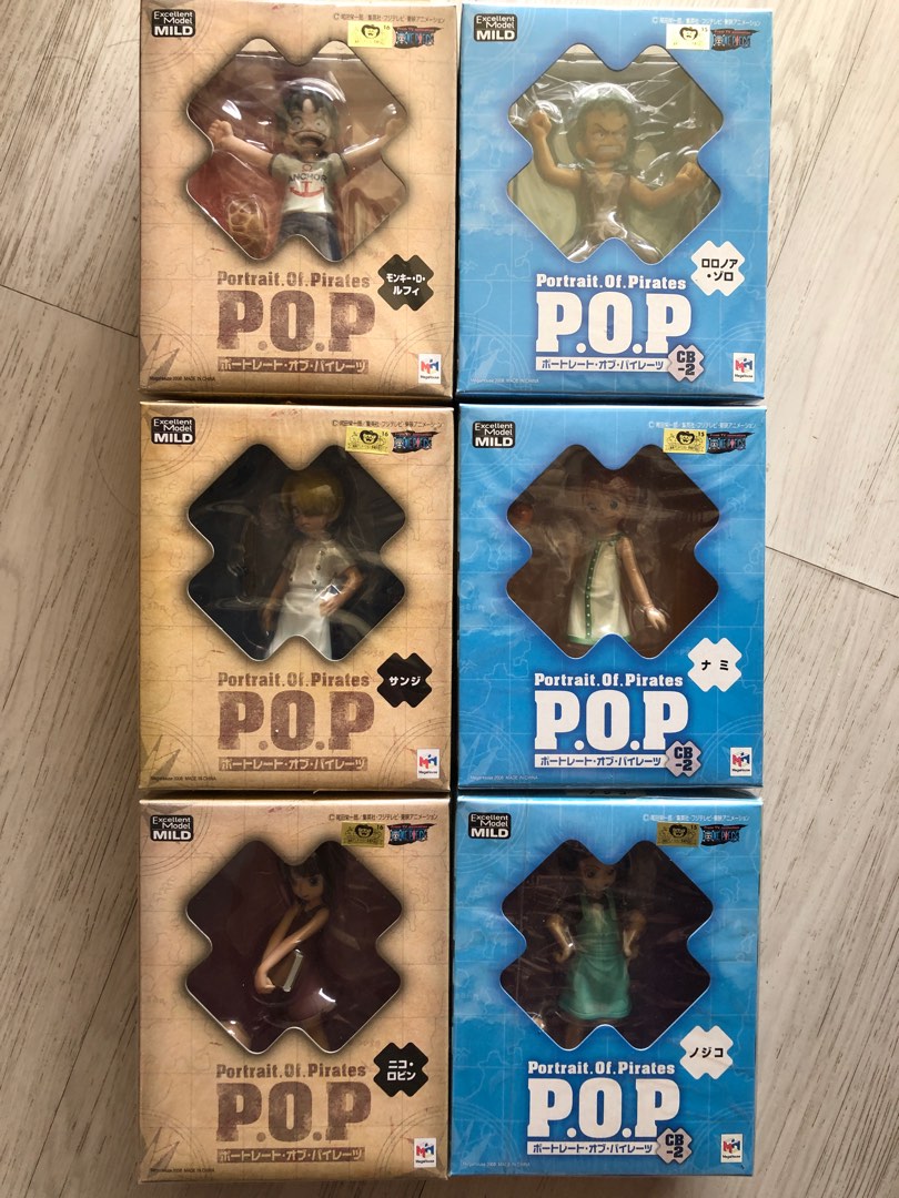 ONE PIECE POP MILD CHIBI LUFFY SANJI NICO ROBIN NAMI NOJIKO ZORO SET OF ...