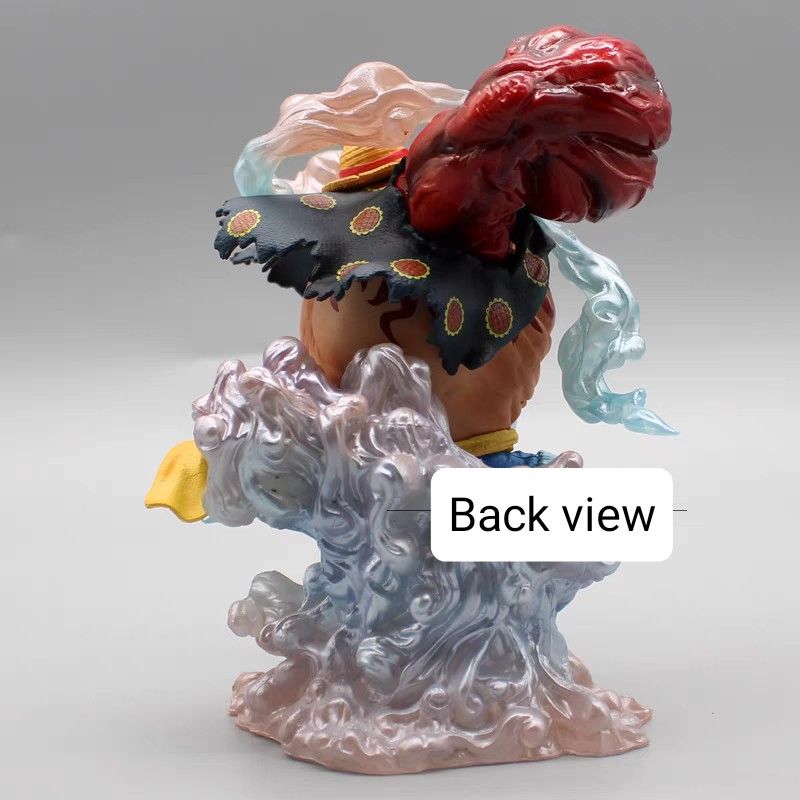 One Piece WCF League Studios PVC GK Monkey D. Luffy Boundman Gear 4 Kong Gun Dressrosa Figure ...