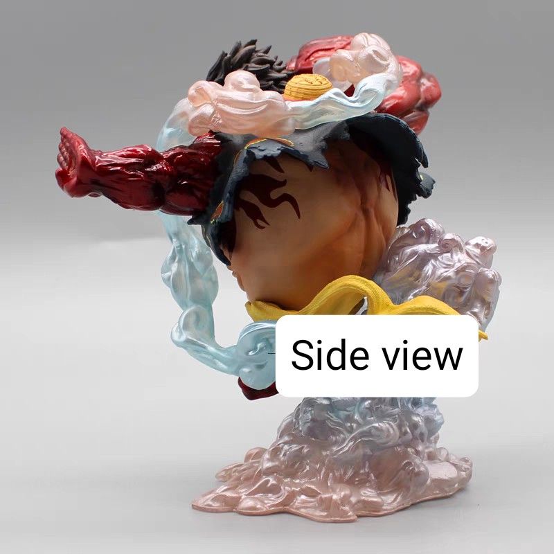 One Piece WCF League Studios PVC GK Monkey D. Luffy Boundman Gear 4 Kong Gun Dressrosa Figure ...