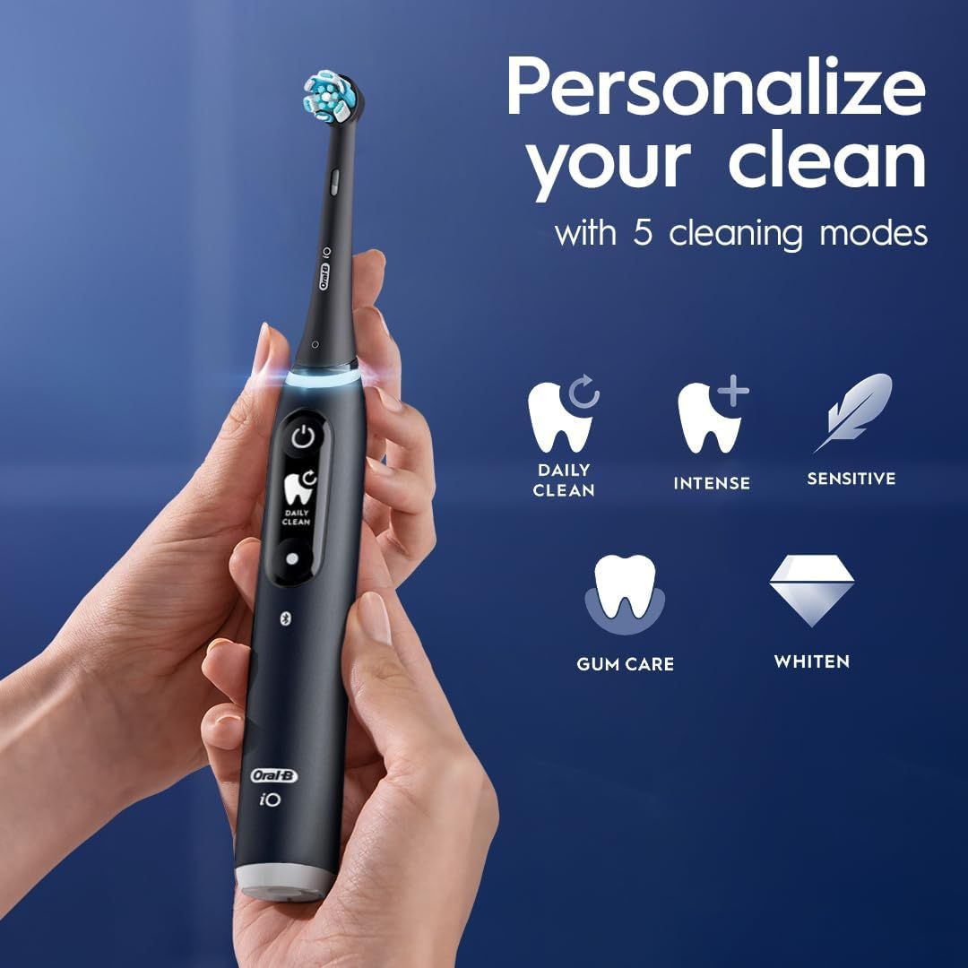 Oral-B iO Series 6 Electric Toothbrush with (1) Brush Head, Gray Opal ...