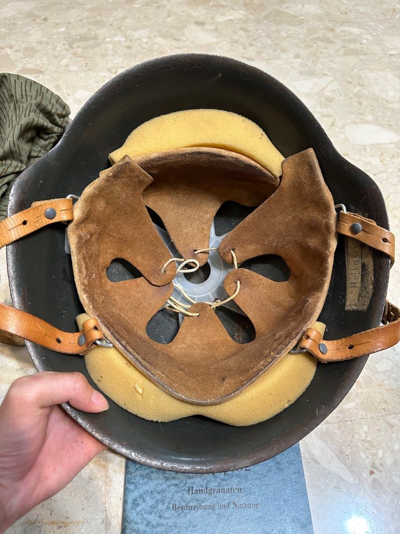 Original East German M56 Helmet with 3 covers lot, Hobbies & Toys ...
