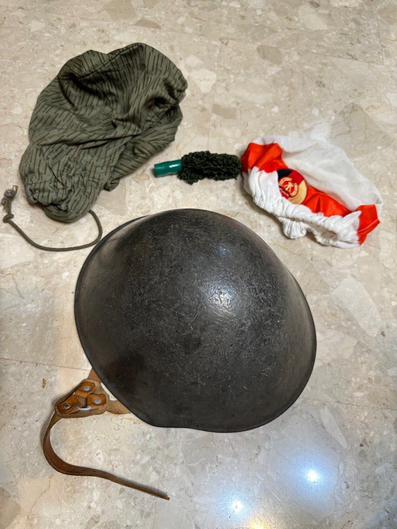 Original Named East German M56 Helmet with 3 covers lot, Hobbies & Toys ...
