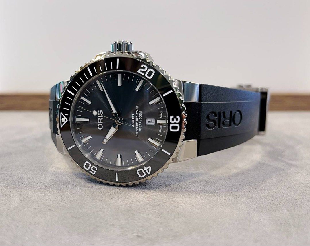 Oris Aquis Date Titanium Automatic Watch, Luxury, Watches on Carousell