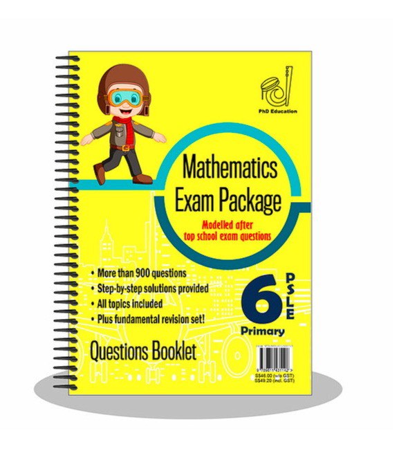 P6 Math PhD PSLE assessment book with solutions booklet, Hobbies & Toys ...