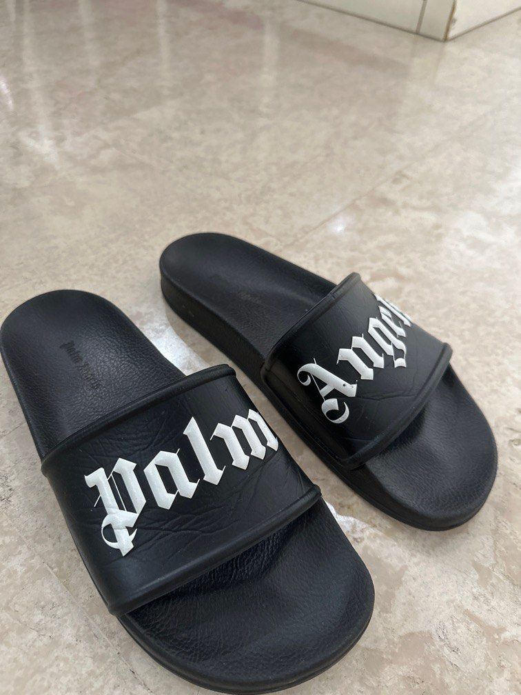Palm Angels Pool Slides, Men's Fashion, Footwear, Flipflops and Slides ...