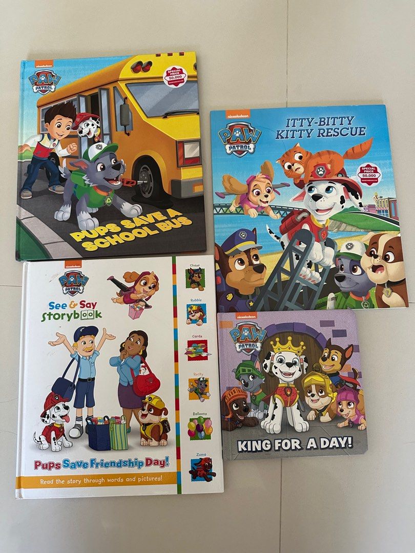 Paw Patrol Story Books (4 books), Hobbies & Toys, Books & Magazines ...