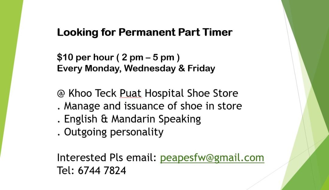 Permanent Part Timer, Jobs, Nursing & Healthcare on Carousell