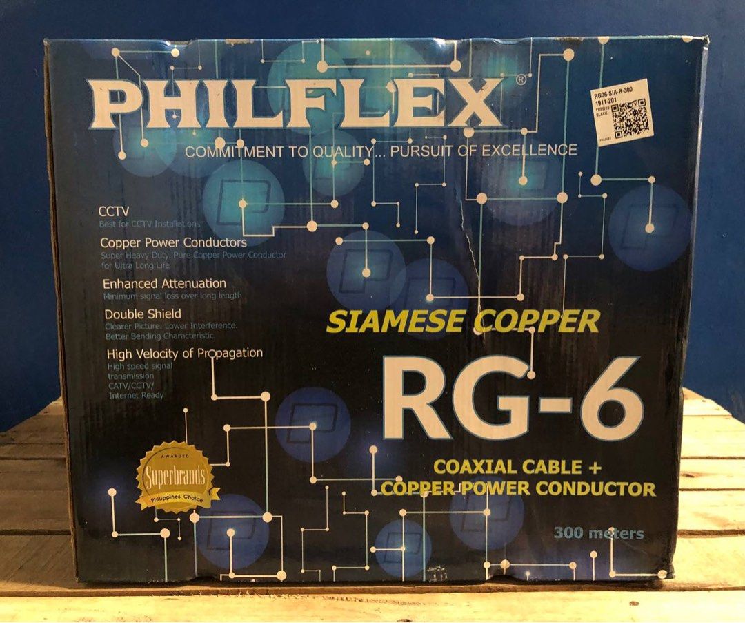 Philflex Rg6/Rg6 Siamese Coaxial Cable on Carousell
