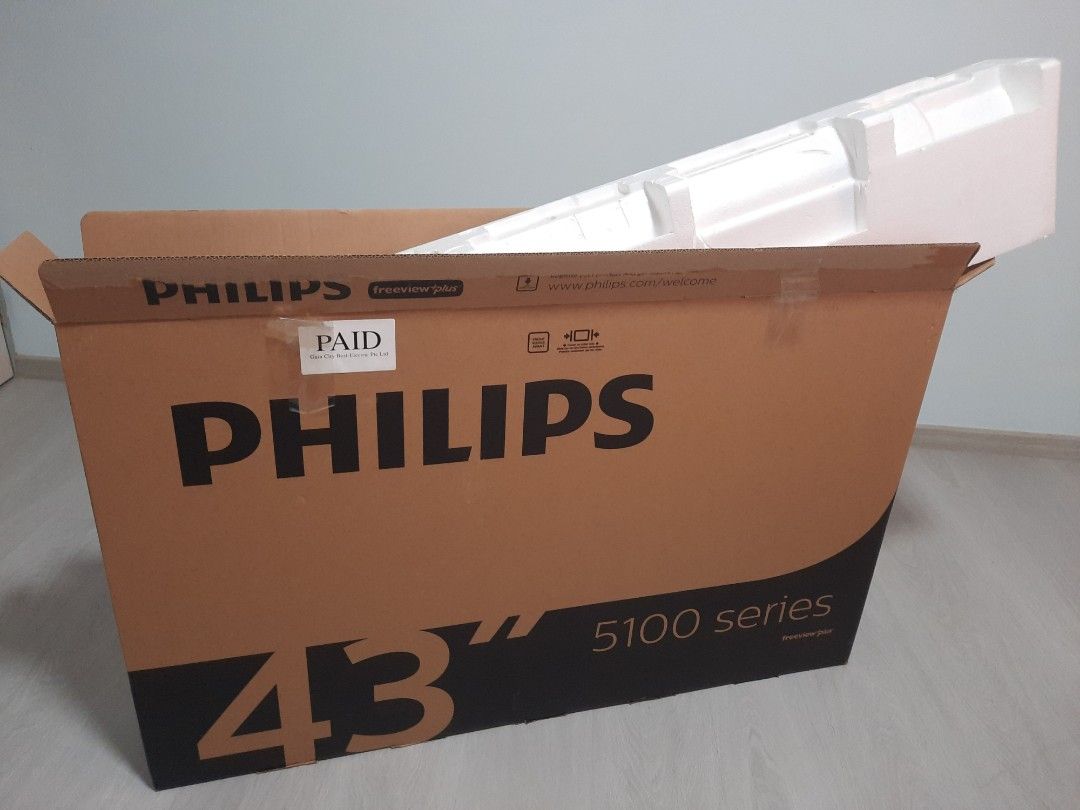 Philips 43 inch tv box in very good condition, TV & Home Appliances, TV ...