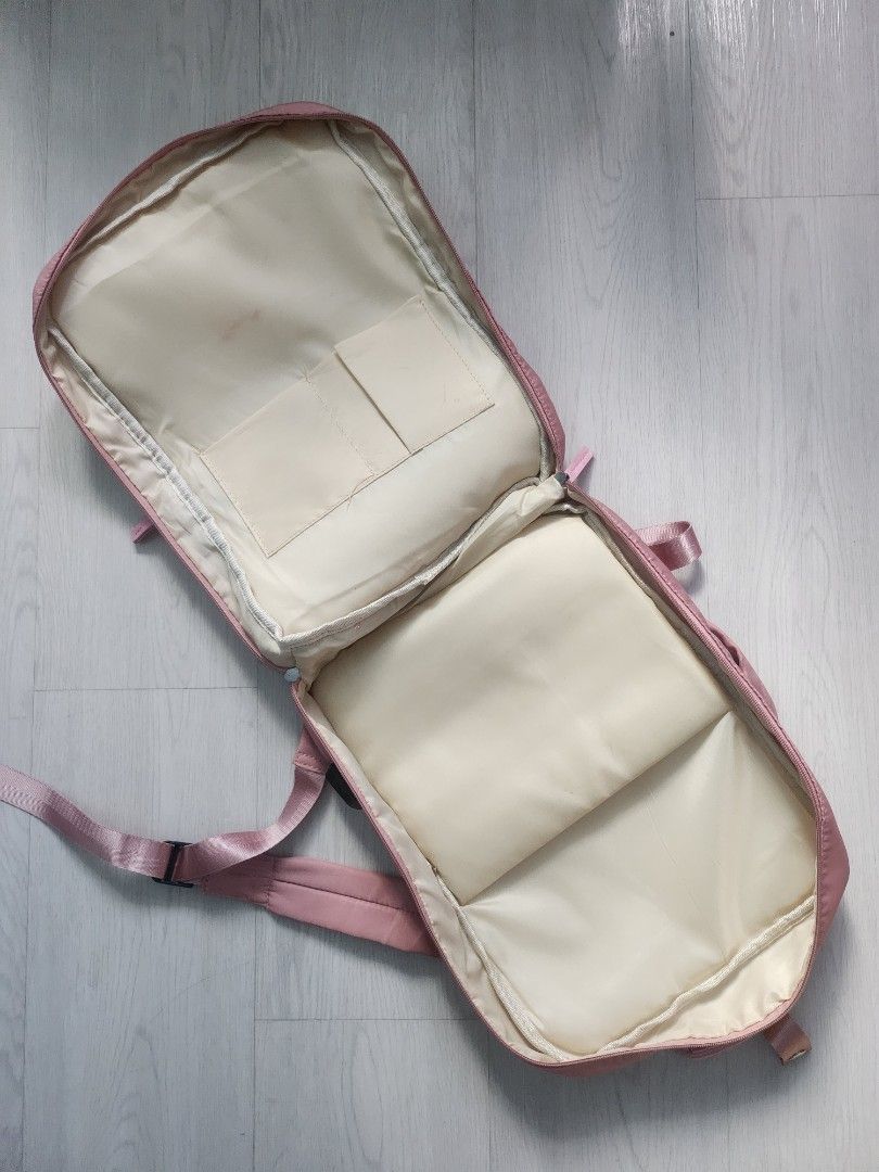 Pink Laptop Backpack, Women's Fashion, Bags & Wallets, Backpacks on ...