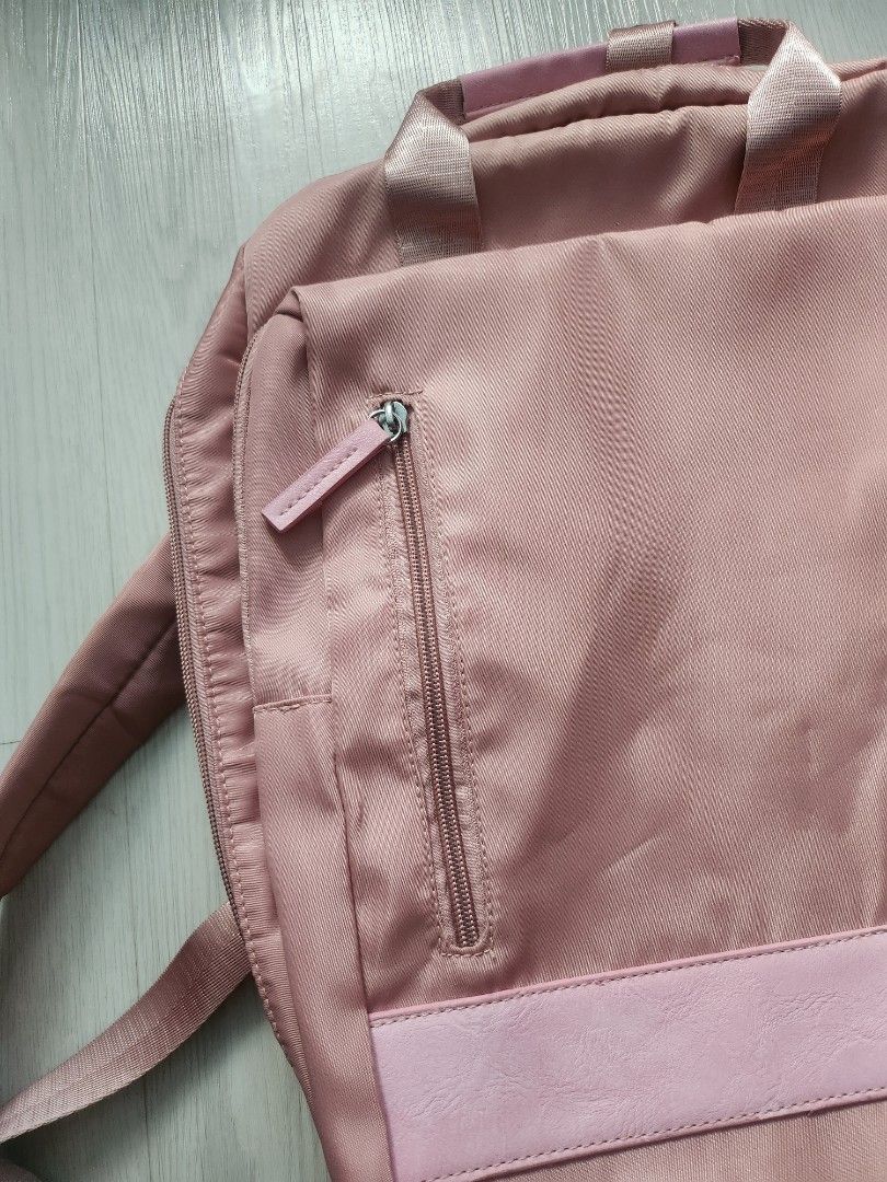 Pink Laptop Backpack, Women's Fashion, Bags & Wallets, Backpacks on ...